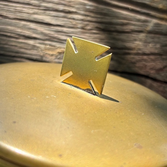Other | The Host Box With Cross Finial In Gold Color Is A Unique And ...